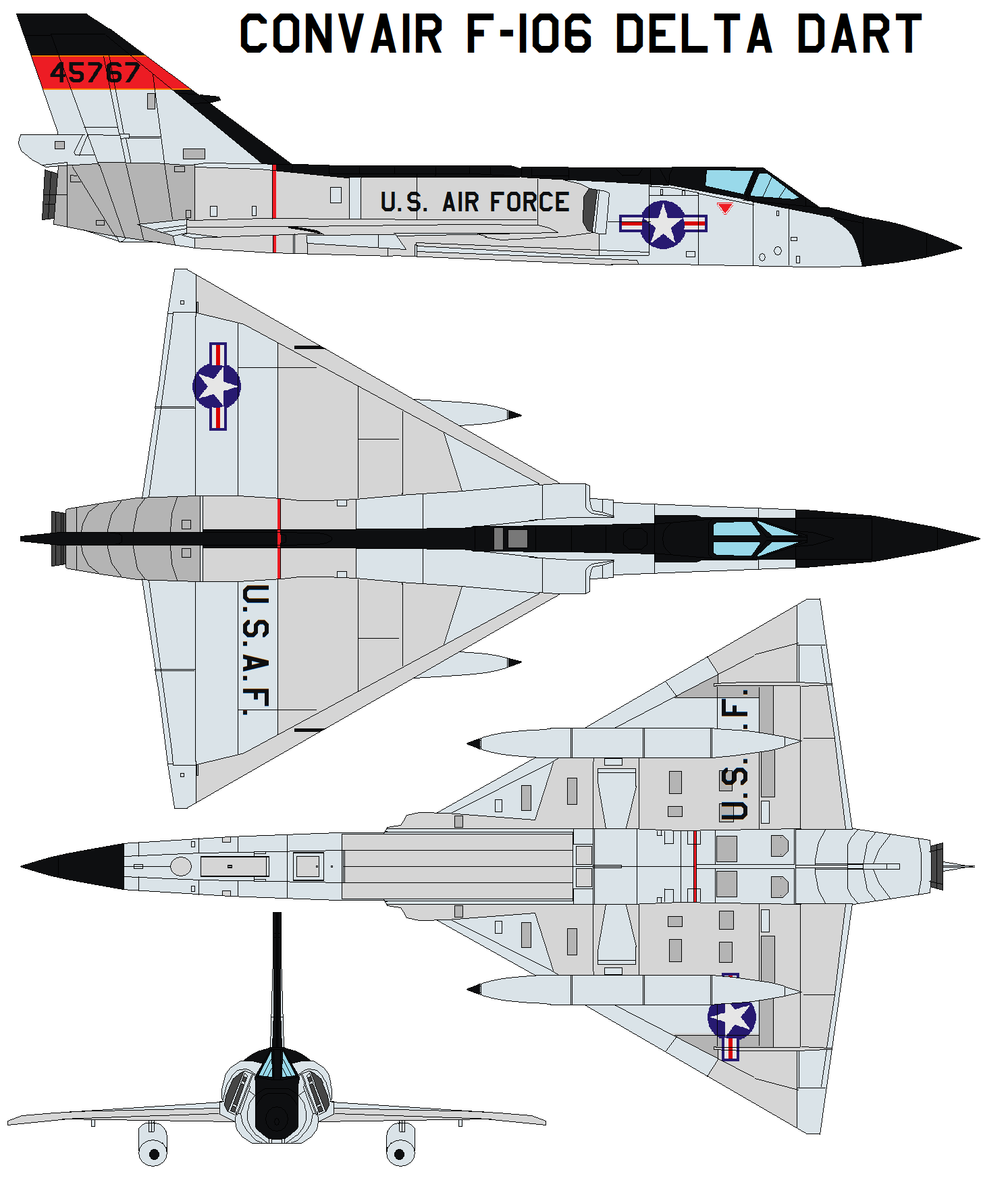 Convair F-106 Delta Dart by bagera3005 on DeviantArt