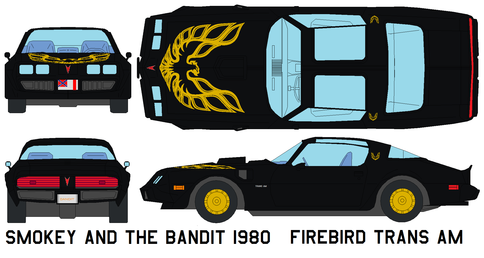 Bandit 1980 Firebird Trans Am by bagera3005 on DeviantArt