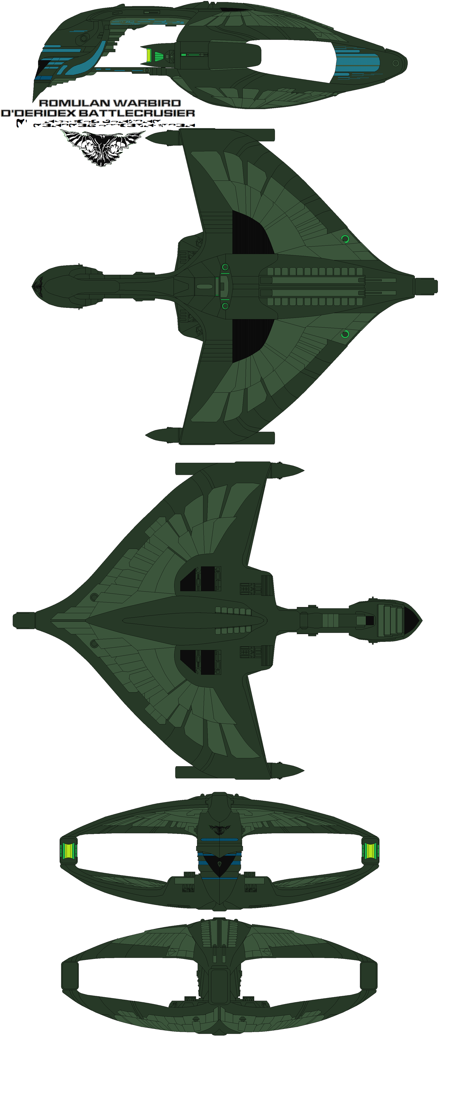 Romulan Warbird D'deridex Battlecrusier by bagera3005 on DeviantArt