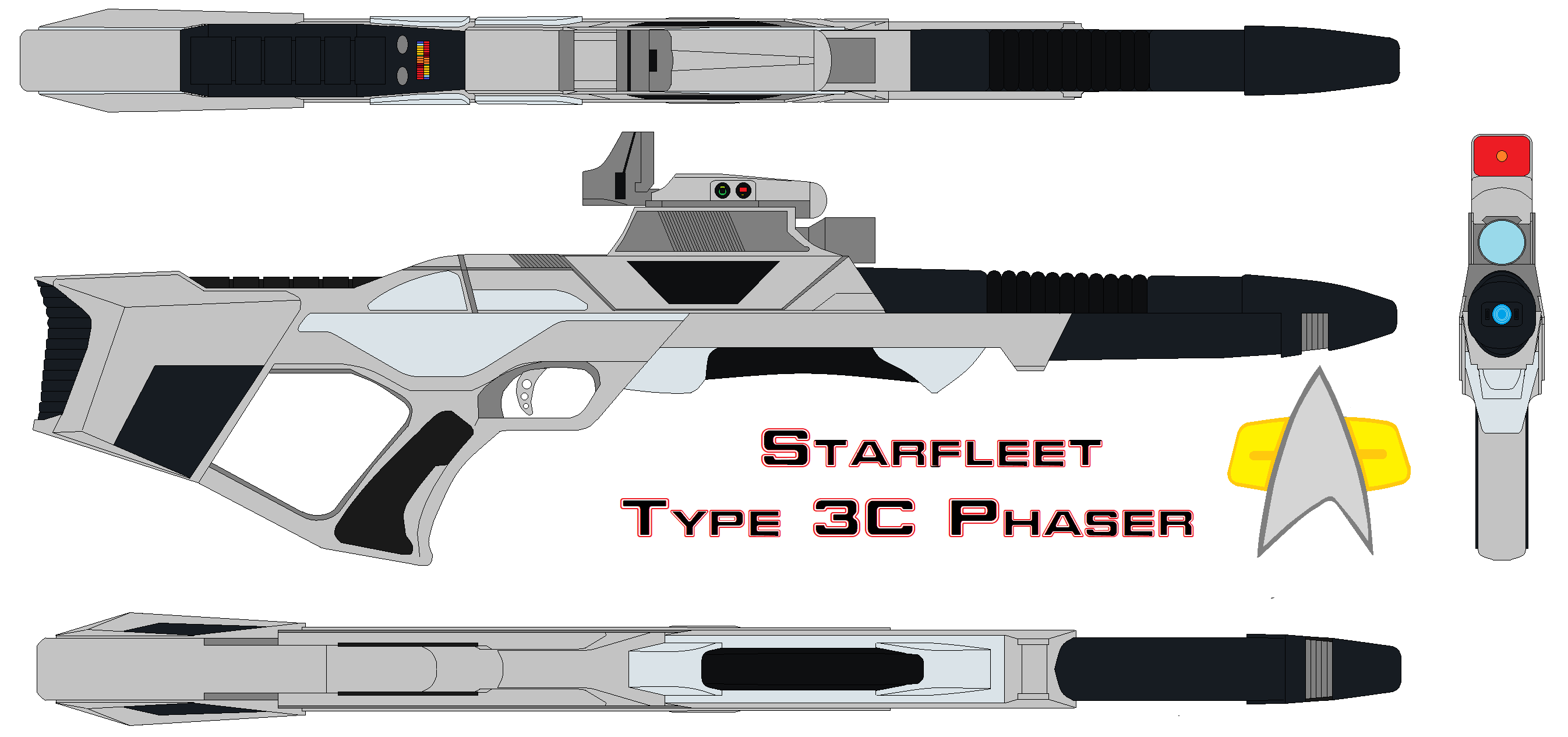 Starfleet Phaser Rifle Type 3d203 by bagera3005 on DeviantArt