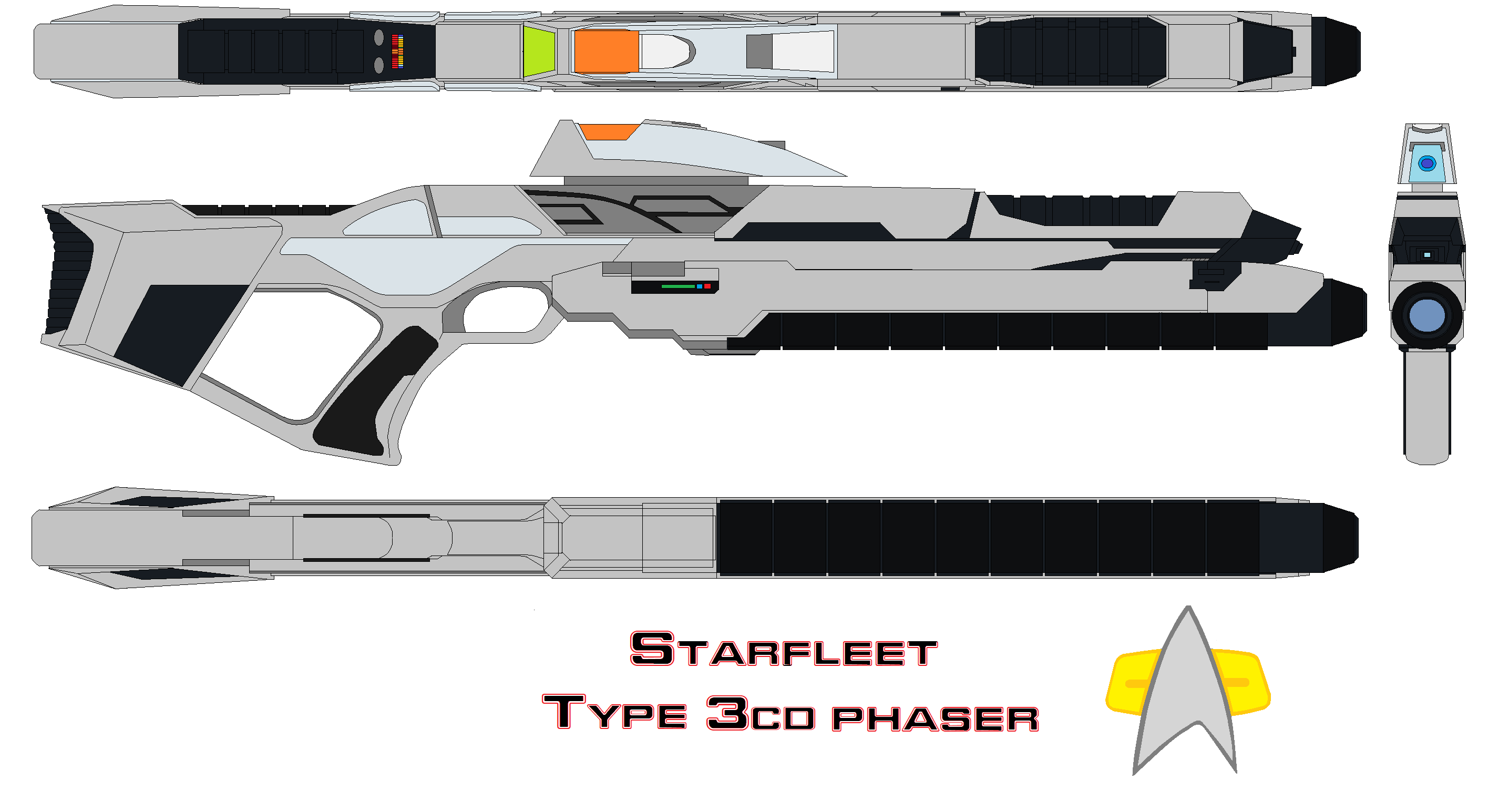 Starfleet Phaser Rifle Type 3cd by bagera3005 on DeviantArt Starfleet Phaser Rifle Type 3cd by bagera3005 on DeviantArt