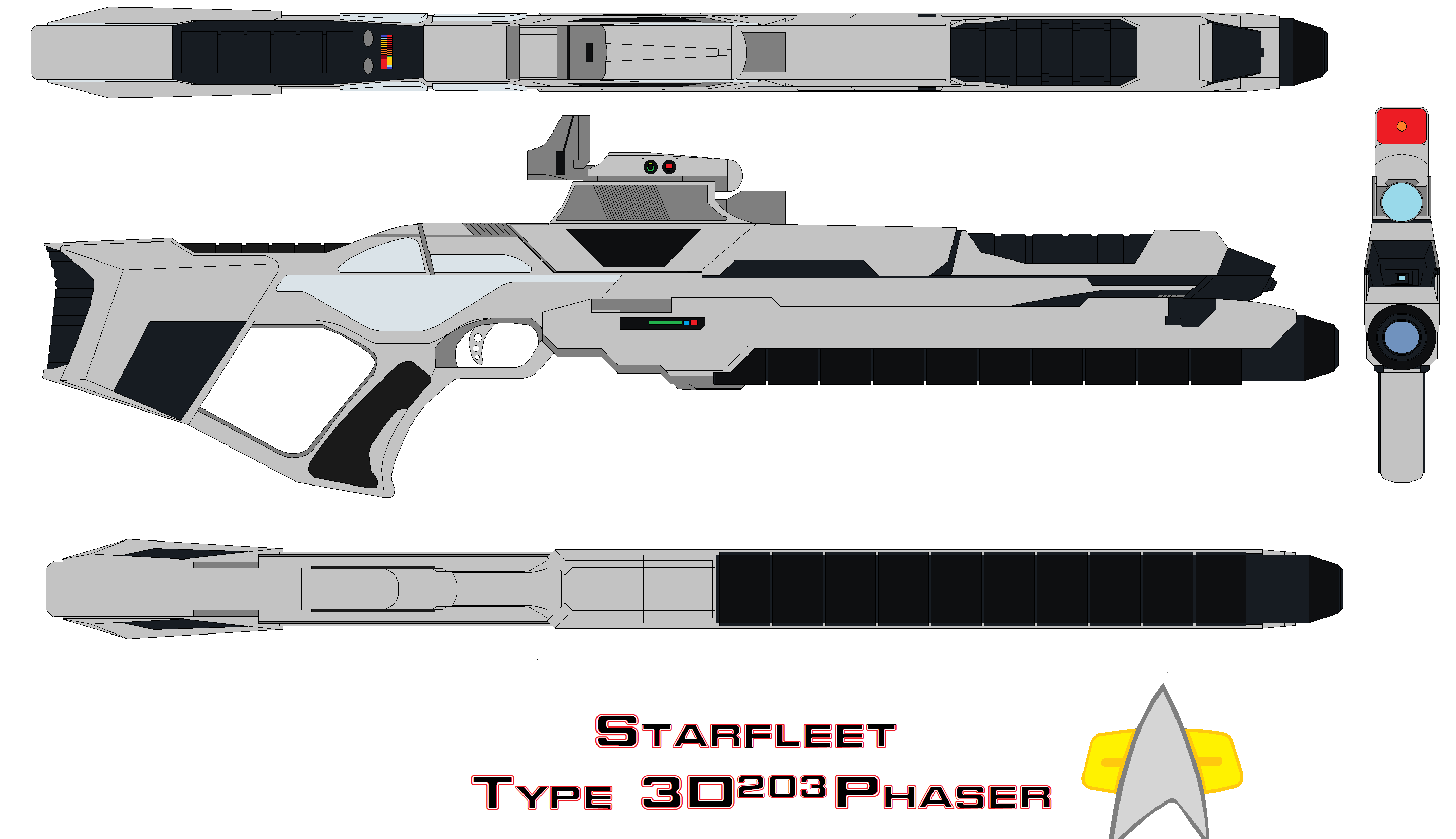 starfleet phaser rifle type 3b Isomagnetic Disinte by bagera3005 on ...