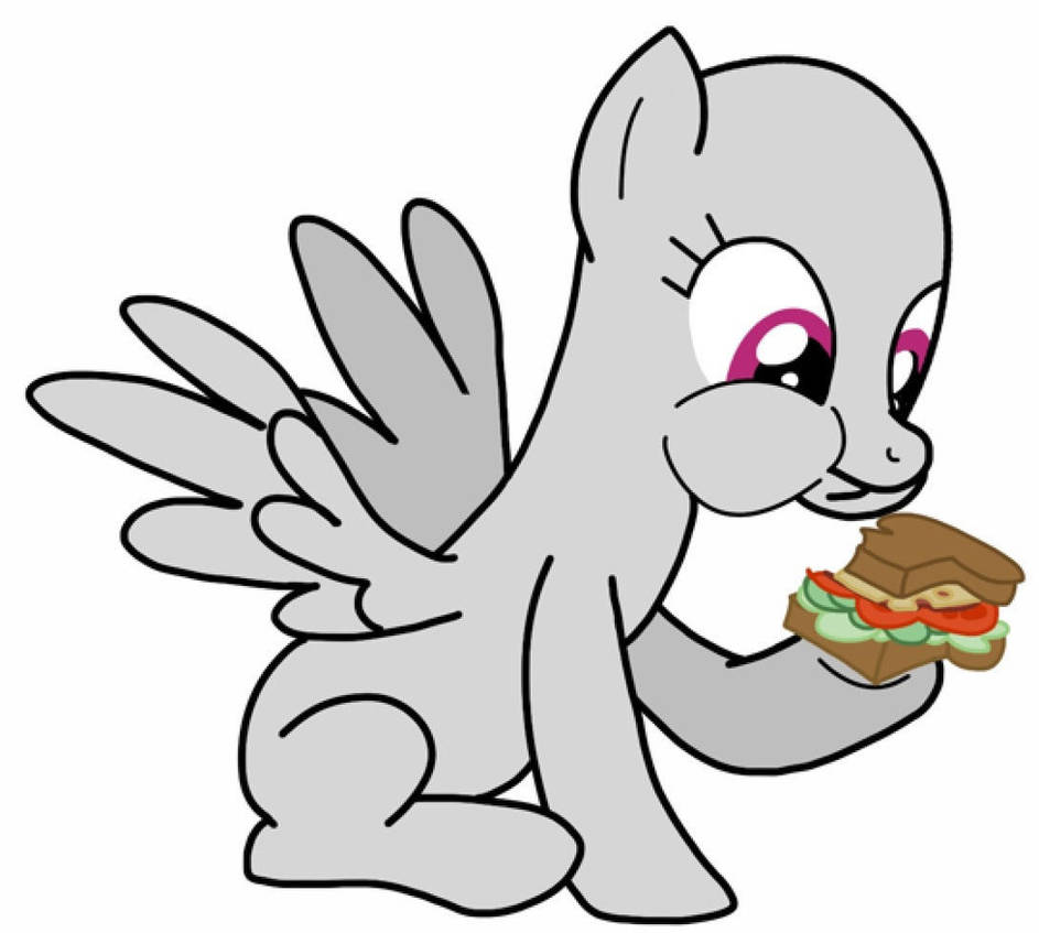 MLP Eating Base | Pegasus by ExoticLithe on DeviantArt