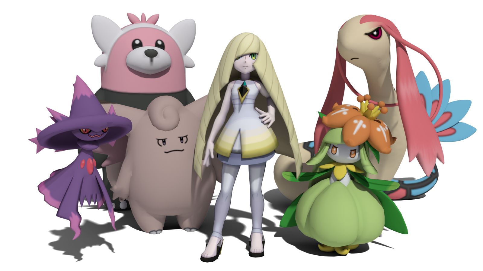 Aether President Lusamine and co. by TheAdorableOshawott on DeviantArt