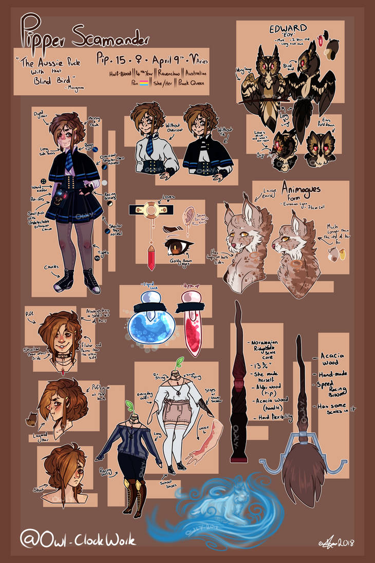 Harry Potter Oc Ref Sheet Pip By Owl ClockWork On DeviantArt Harry Potter Oc Ref Sheet Pip By Owl ClockWork On DeviantArt