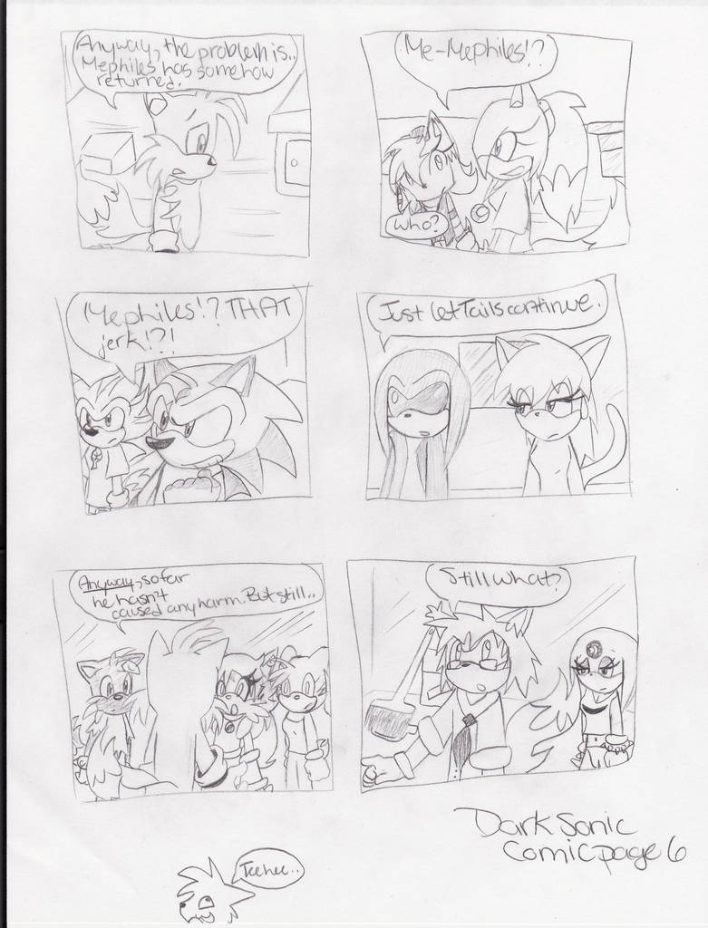 Dark Sonic Comic page 6 by TheShad0wF0x on DeviantArt