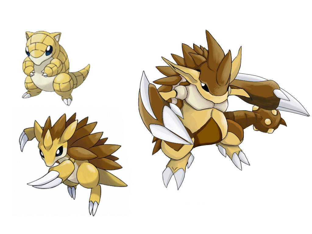 pokemon fake evolution - Sandslash by badafra on DeviantArt