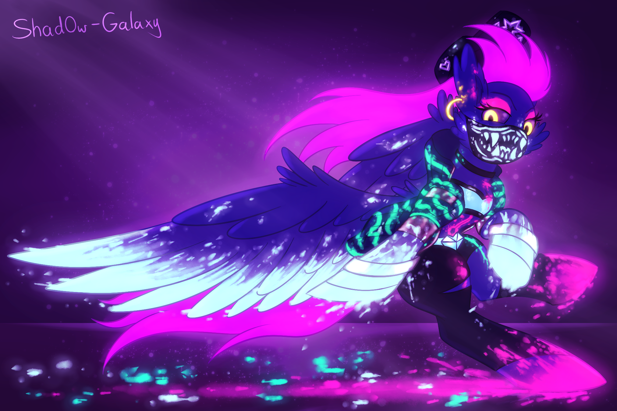 K/DA Rarity / Ahri Neon [MLP x LoL] by Shad0w-Galaxy on DeviantArt