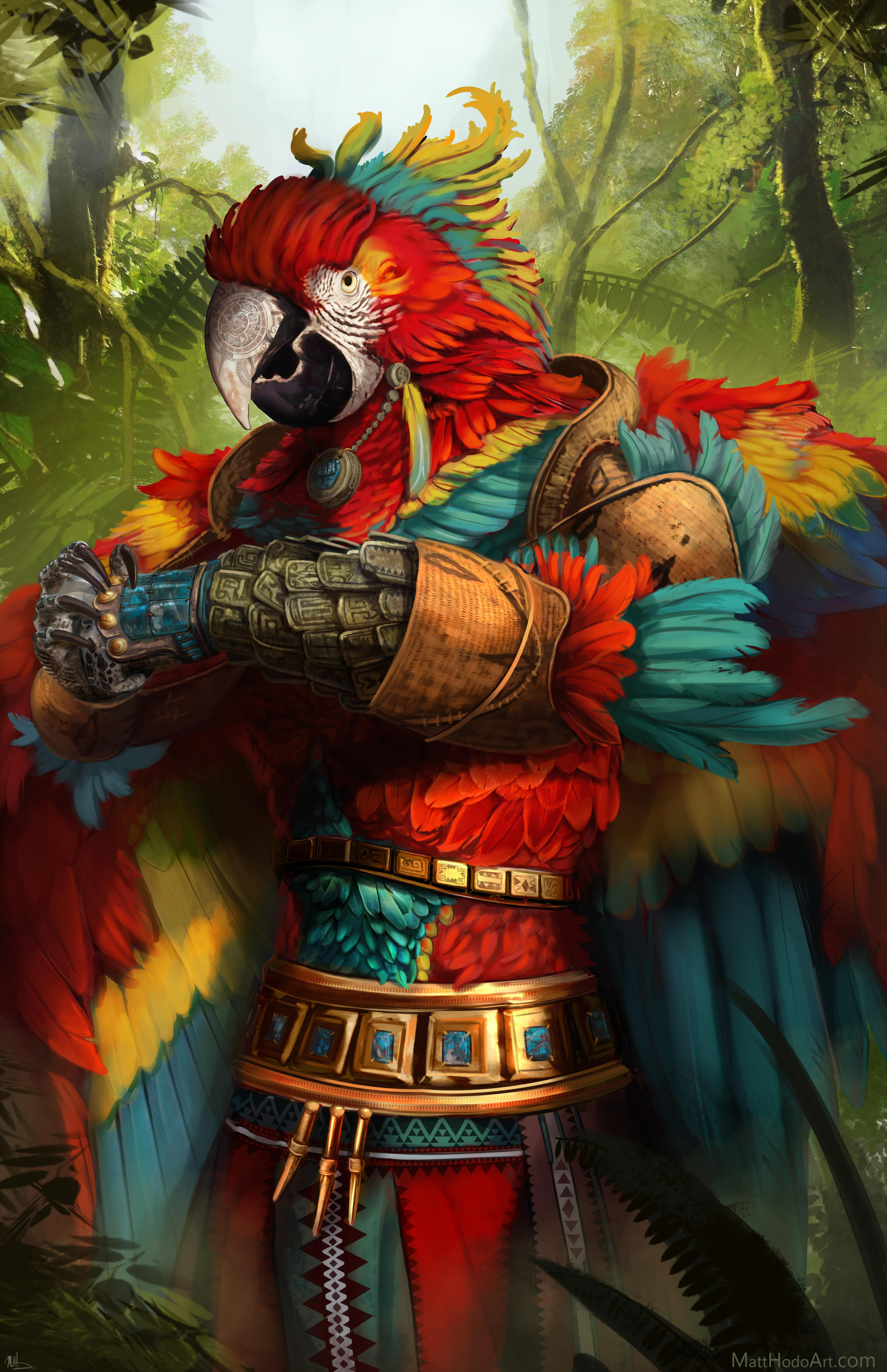 Macaw Monk by Matt Hodorowski : r/anthro
