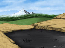 Sinking into Tar Pit by Louisetheanimator on DeviantArt