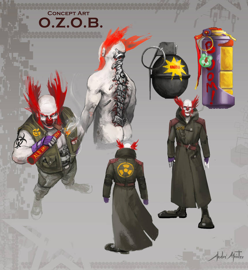 O.Z.O.B. - CyberPunk Clown by drehmeister on DeviantArt
