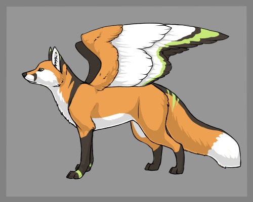 Winged Fox : Draw to adopt OPEN by BaseBubble on DeviantArt