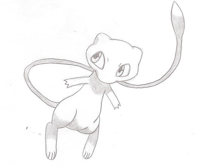 Mew-Sketch by Bramblelegs on DeviantArt