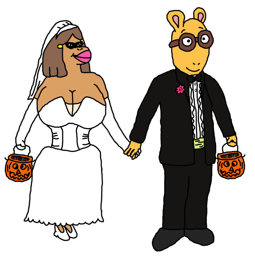 Arthur and Francine as a wedding couple in clip ar by ...