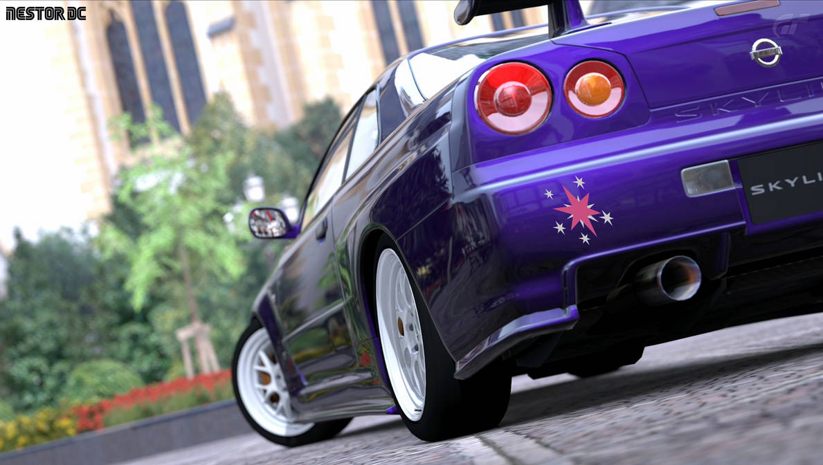 Twilight Sparkle Nissan Skyline R34 Gtr Cutie Mark By Nestordc On