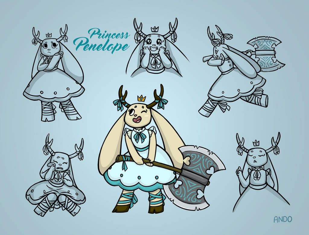 Penelope: character pose sheet by Draw-out-loud on DeviantArt