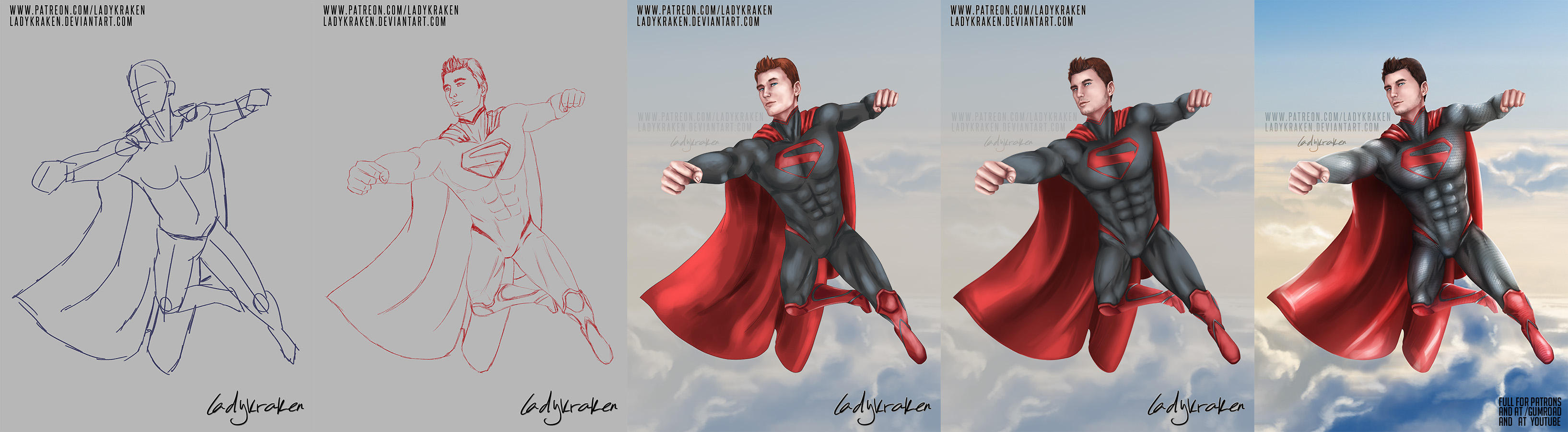 Superman (Zal-El) - Commission by LadyKraken on DeviantArt