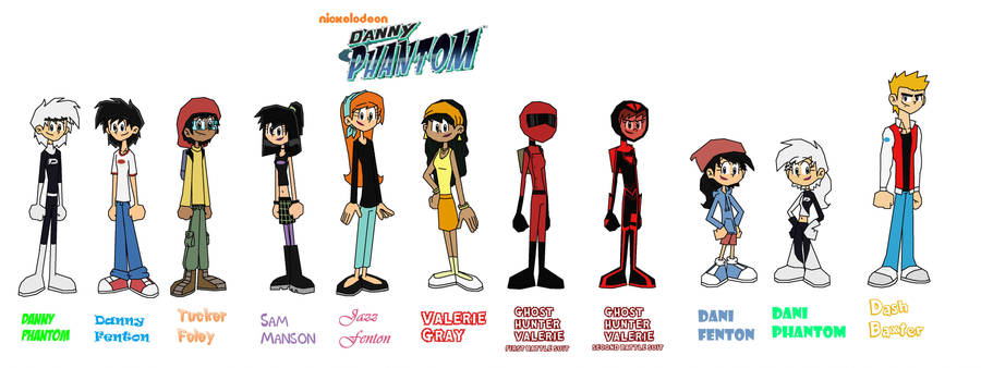 Danny Phantom Characters (in my style) by digiphantom1994 on DeviantArt