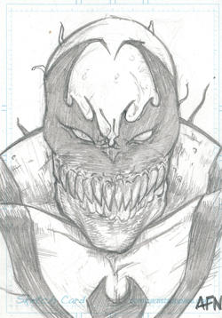 Anti Venom Sketch Card by Nortedesigns on DeviantArt