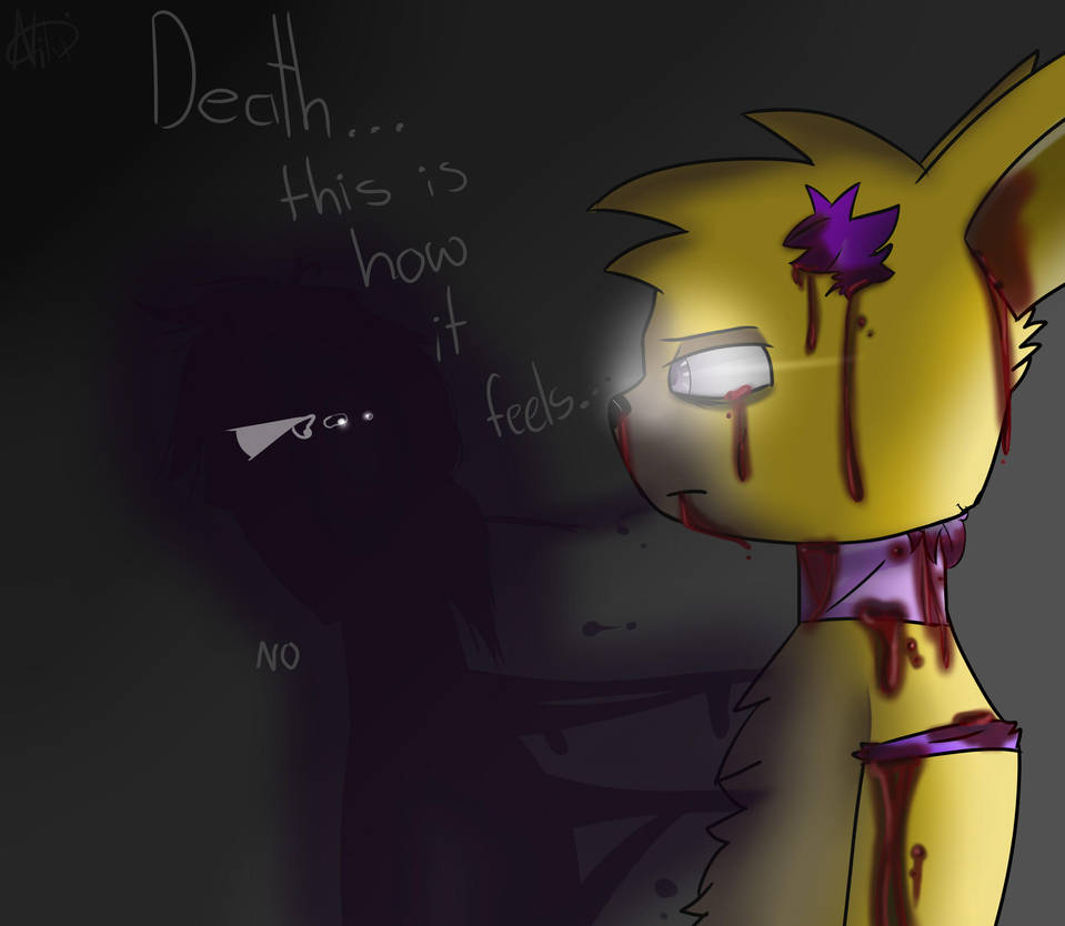 Fnaf Purple Guy Death Warning Blood By Honeysparrow On Deviantart
