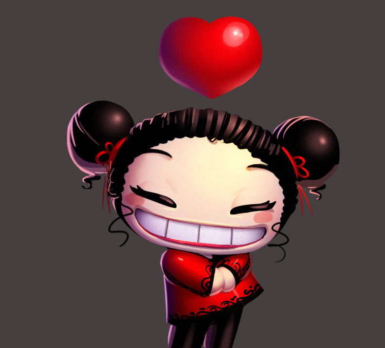 One face a day 123/365. Pucca by Dylean on DeviantArt
