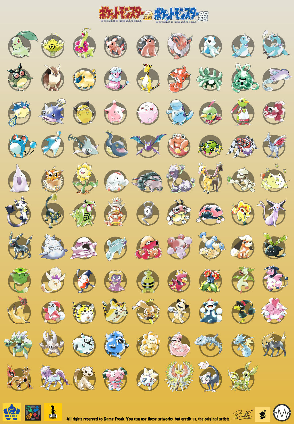 Pokemon Gold and Silver beta - FULL POKEDEX by blazeknight-94 on DeviantArt
