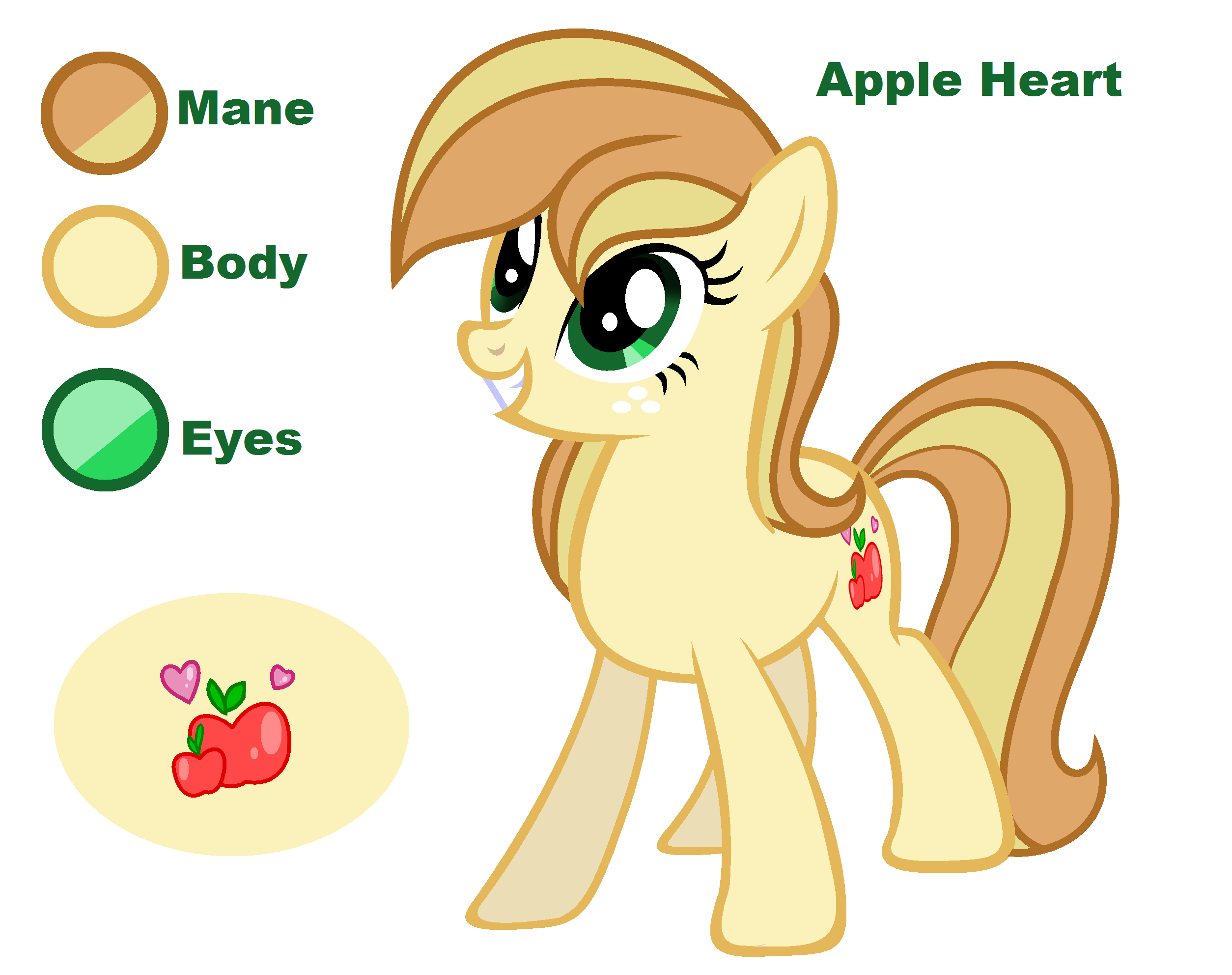 MLP Apple Heart Applejack + Caramel OLD by VelveagicSentryYT on DeviantArt