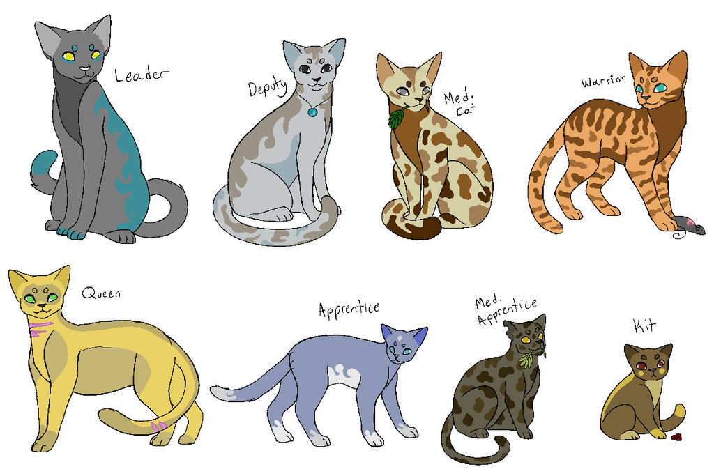 Warriors Cats Allegiance Bases F2U by musewings on DeviantArt