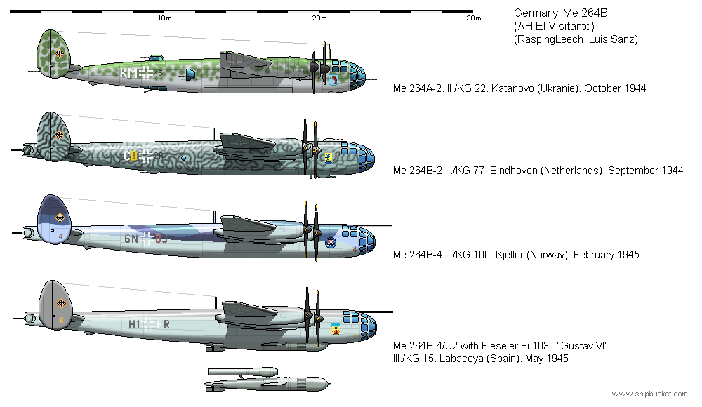 Messerschmitt Me 264 by Vexiphile on DeviantArt