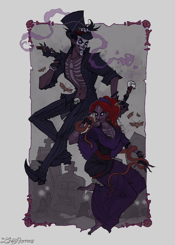 Baron Samedi And Maman Brigitte By Irenhorrors On Deviantart