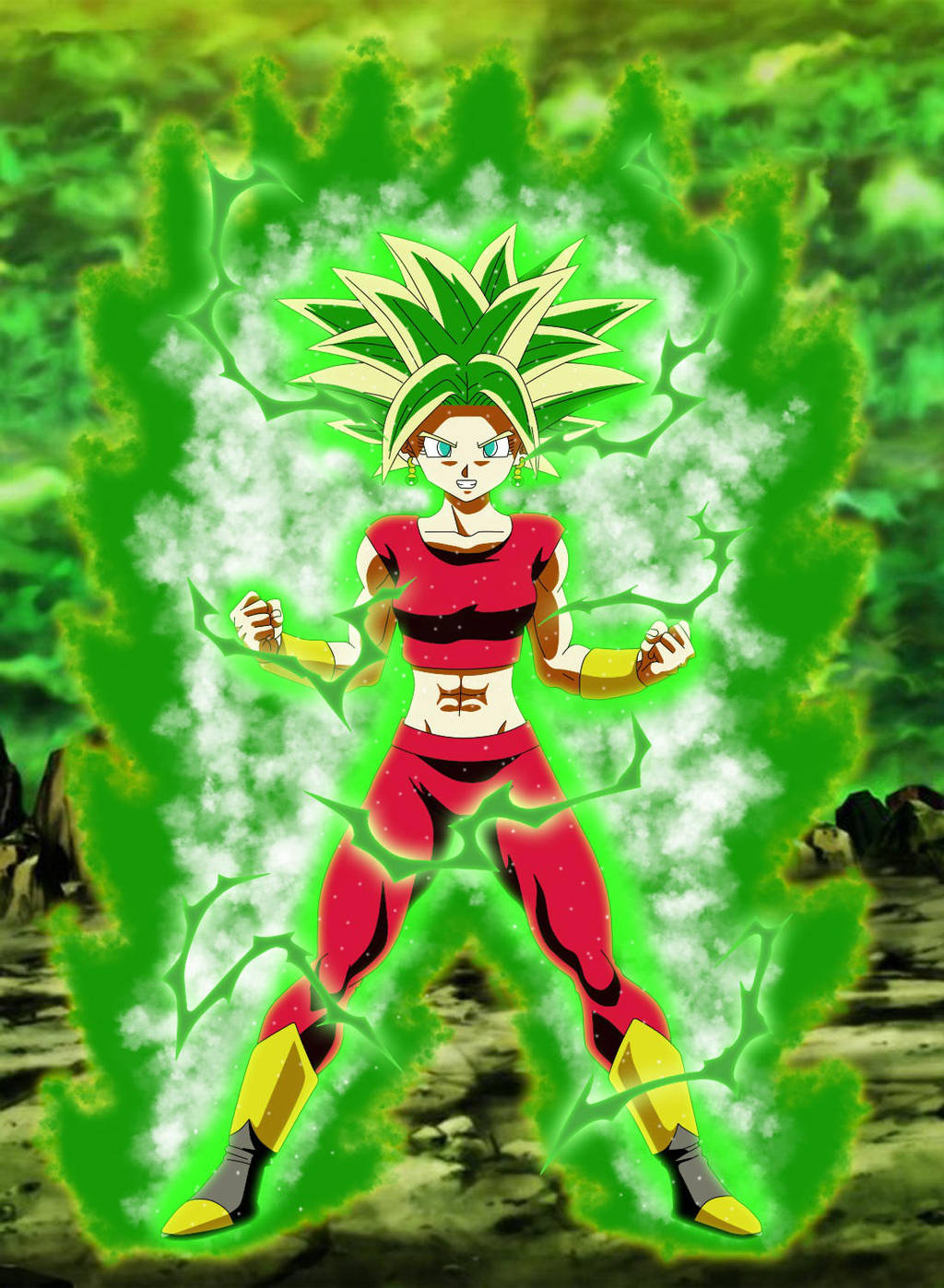 Kefla Legendary Super Saiyajin Rage V2 by gonzalossj3 on DeviantArt