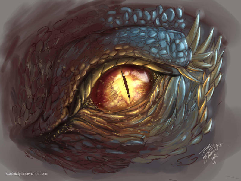 Dragon Eye digital painting by ScarletAlpha on DeviantArt