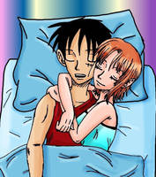 Luffy's First Kiss :colored: by XxSutaxX on DeviantArt