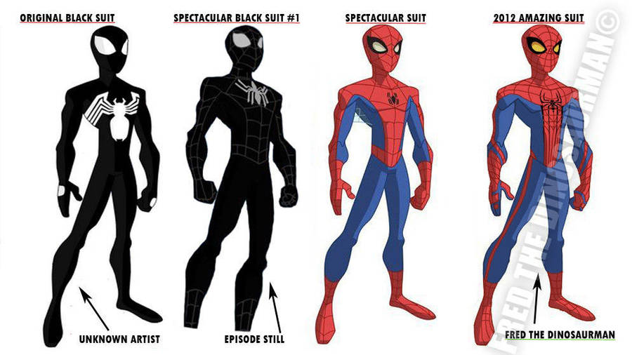 The Spectacular Spider-Man Suits by FredtheDinosaurman on DeviantArt