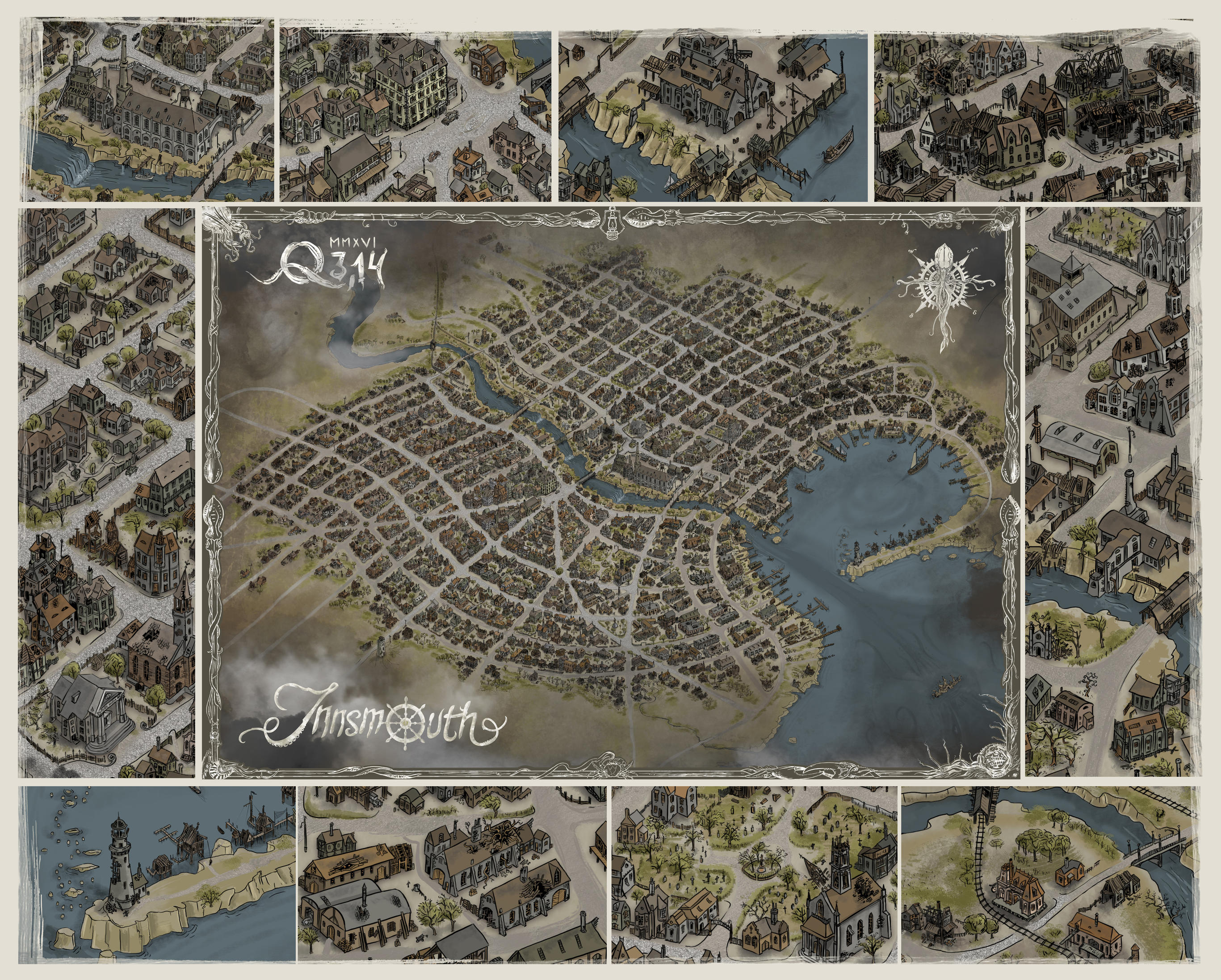 Innsmouth map - presentation by qpiii on DeviantArt