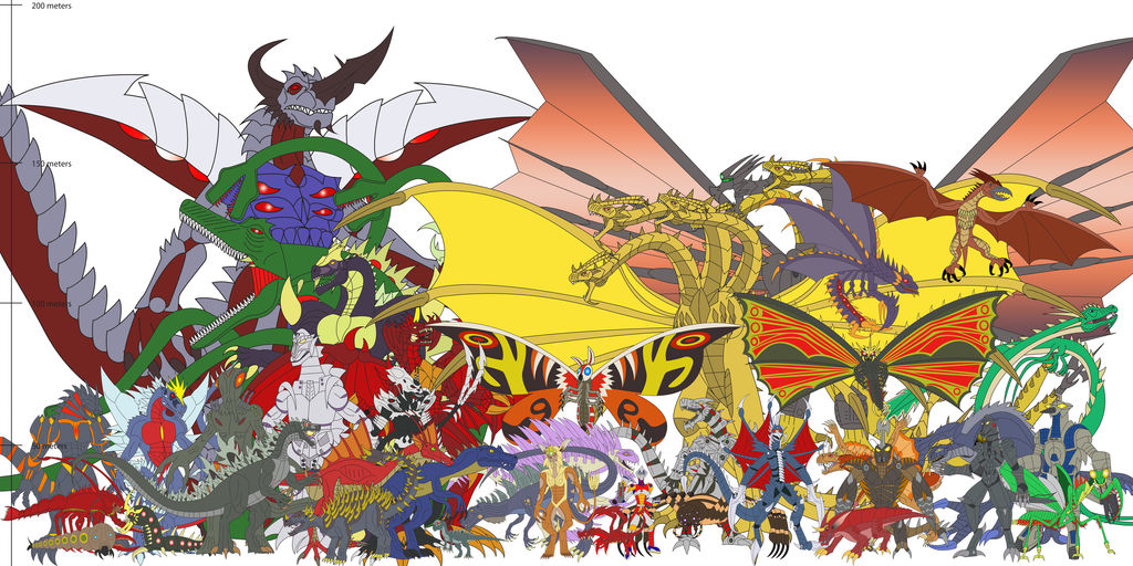 Endgame Kaiju Size Comparisons by Daizua123 on DeviantArt