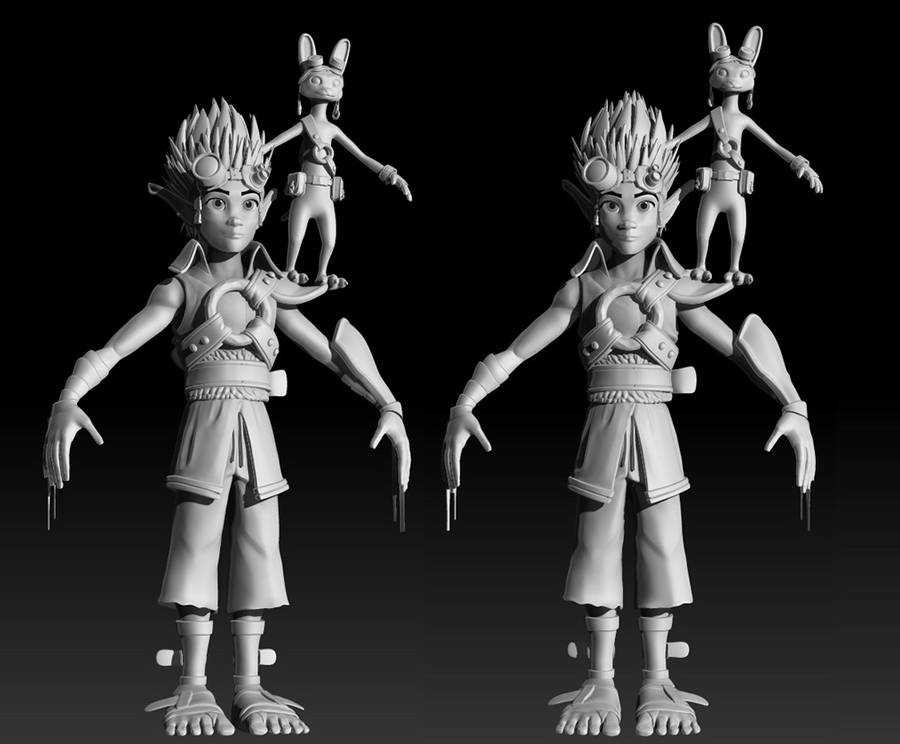 Jak Model WIP by Gashu-Monsata on DeviantArt