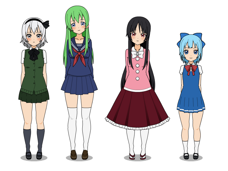 Touhou Girls (Kisekae Maker) by YogurtPanda on DeviantArt