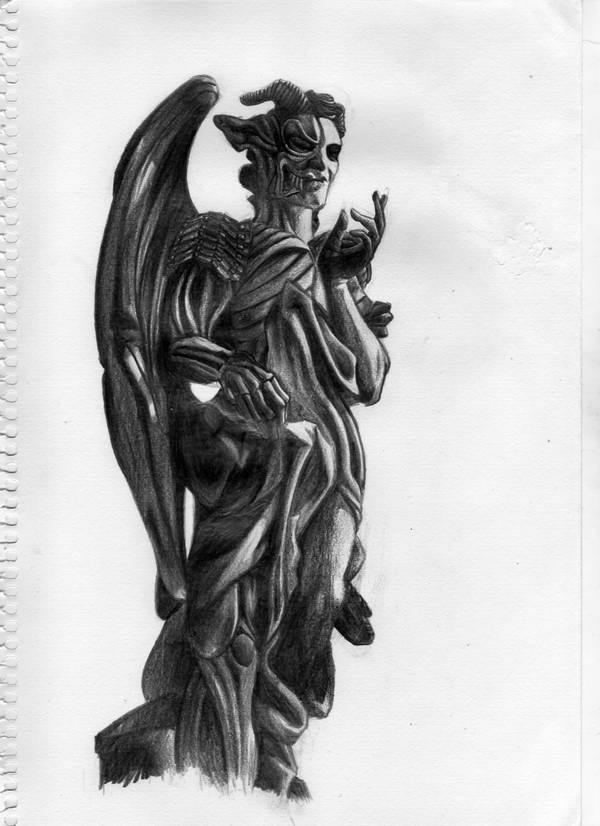 Angels and Demons Statue Raw by azazelix on DeviantArt