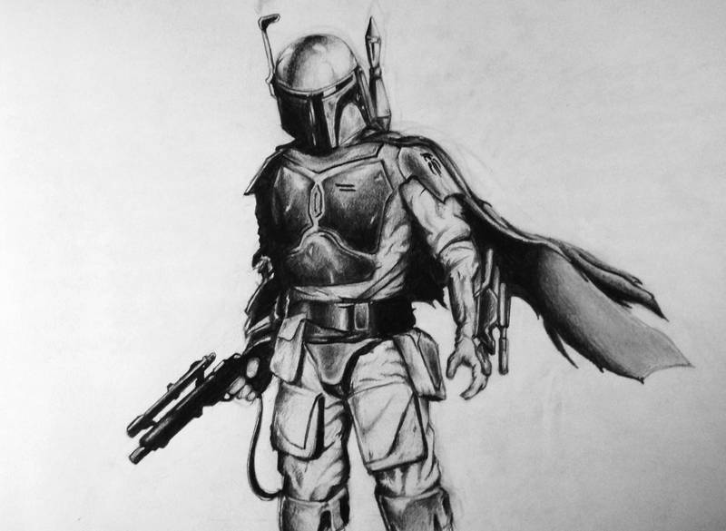 Boba Fett Drawing by MTERM775 on DeviantArt
