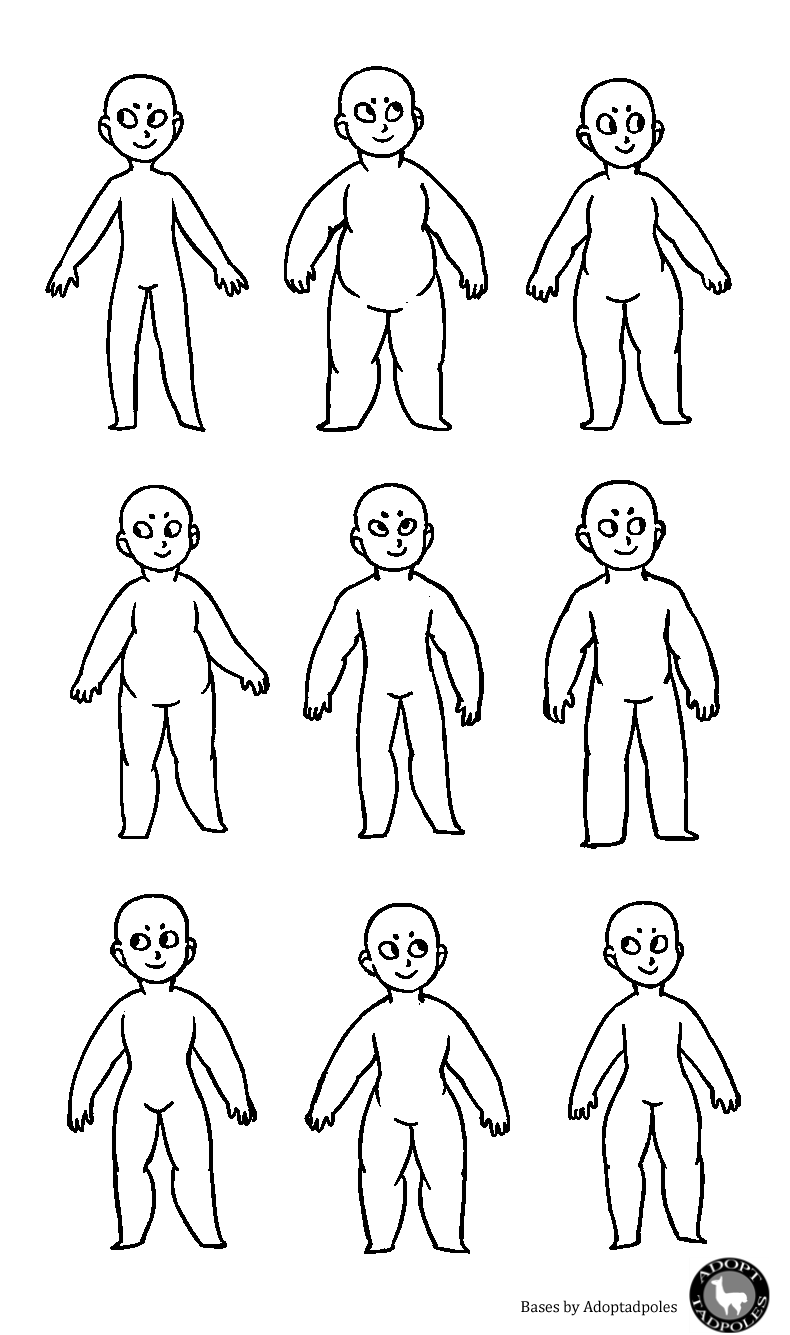 Free Paint-Friendly Human Base by Adoptadpoles on DeviantArt