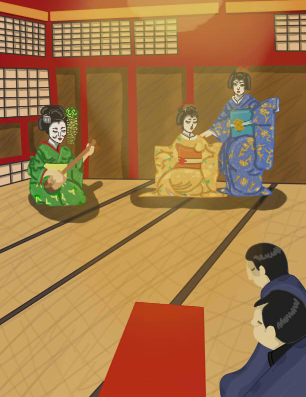 Geisha Hands – Story Illustration – Alice the Author