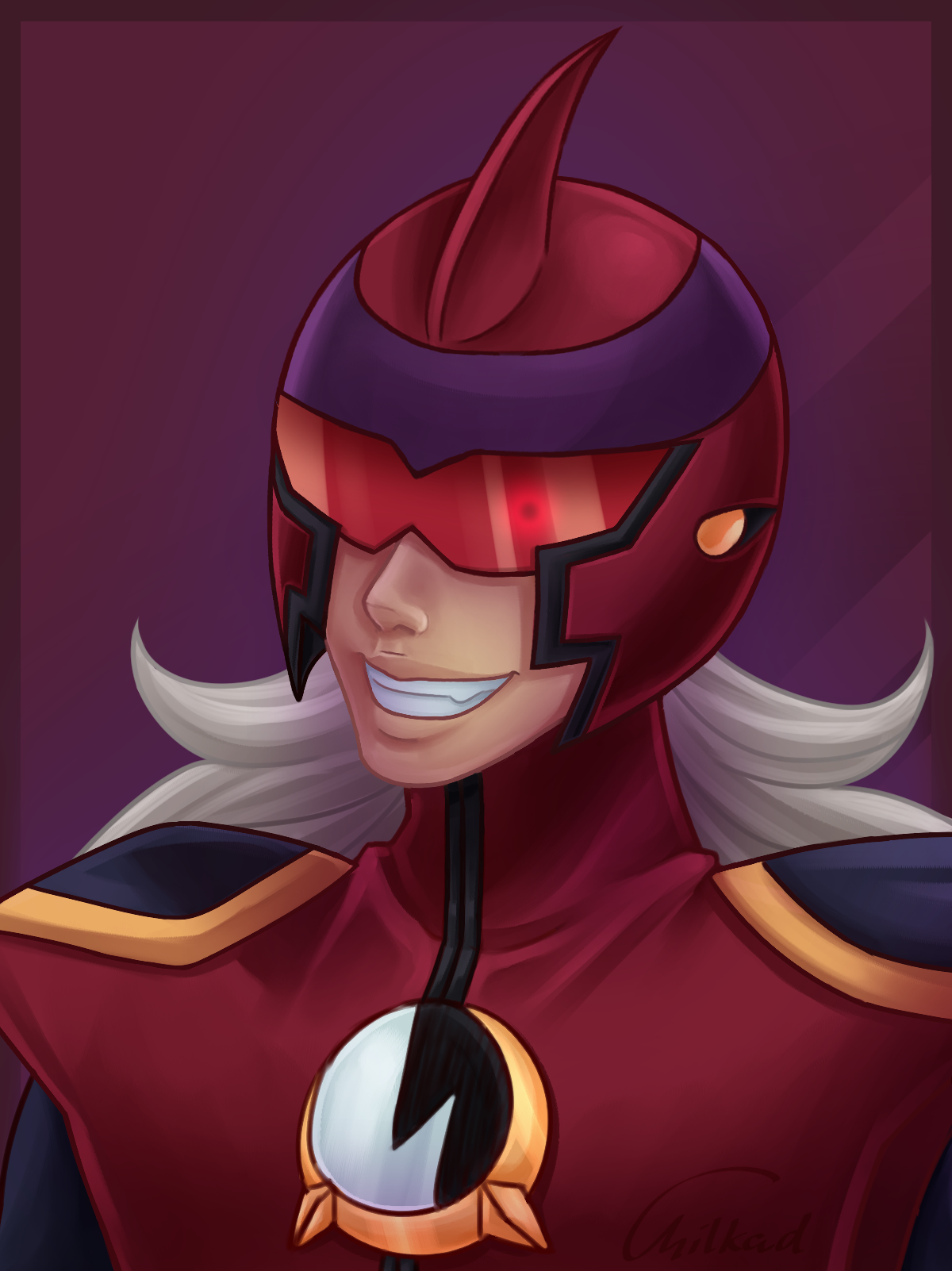 Dark Megaman.exe by ChilkyArts on DeviantArt