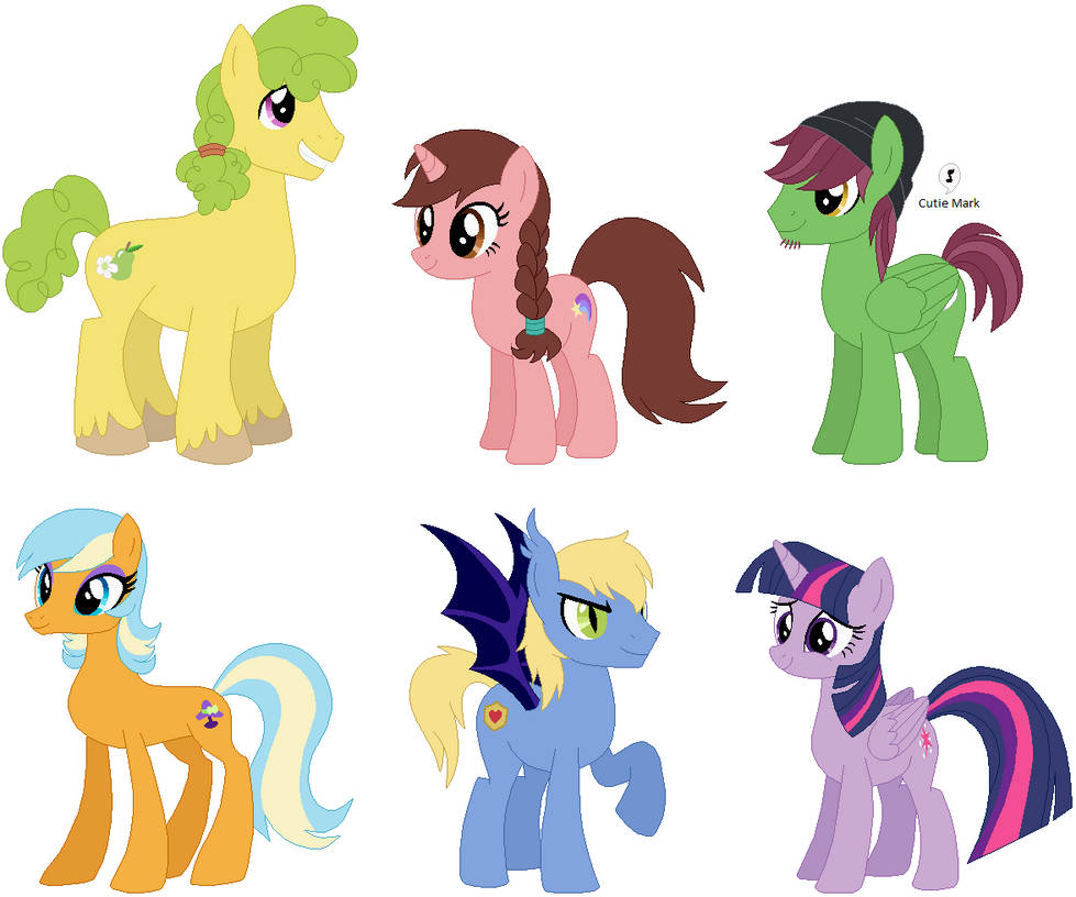 MLP AU - The Main Six (Vanhooververse) by Featherfury on DeviantArt
