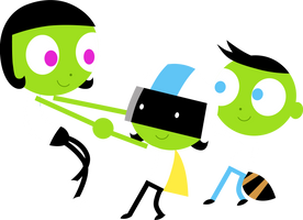 PBS Kids Digital Art - Del Hugs Dee by LuxoVeggieDude9302 on DeviantArt