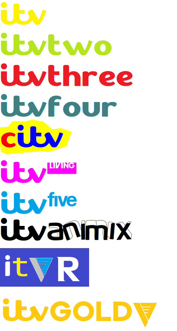 ITV Rebrand logo Plus new sister channel ideas by MrWierd on DeviantArt