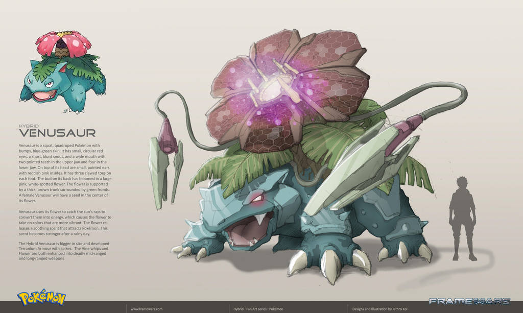 Hybrid Venusaur by JethroKoi on DeviantArt
