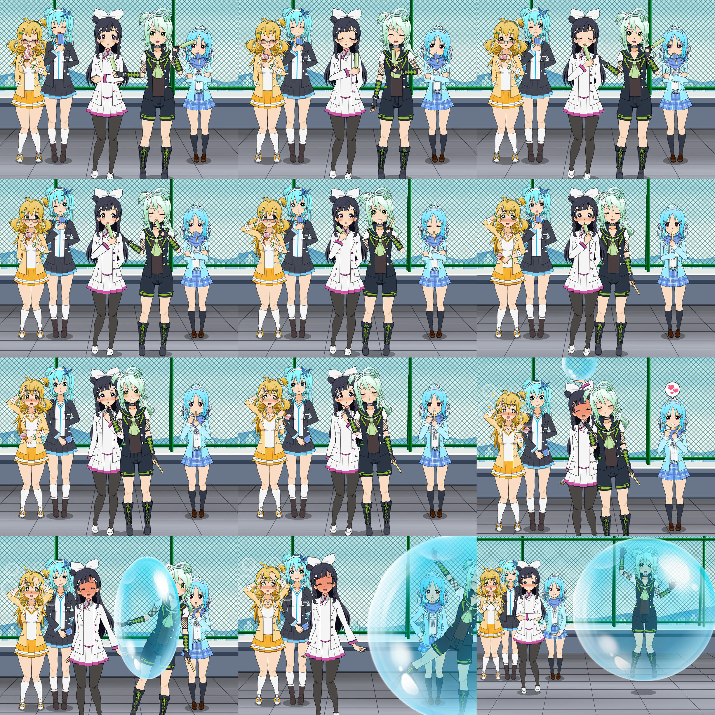 Sadah's Balloon Hug by GoldLinaric on DeviantArt