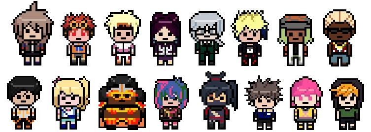 Danganronpa TRCTAS: 8-Bit Sprites by MrAwesomeMatty on DeviantArt