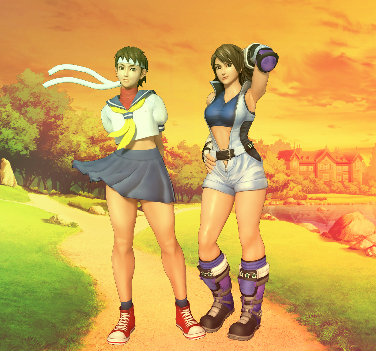 Sakura and Asuka by Trahtenberg on DeviantArt